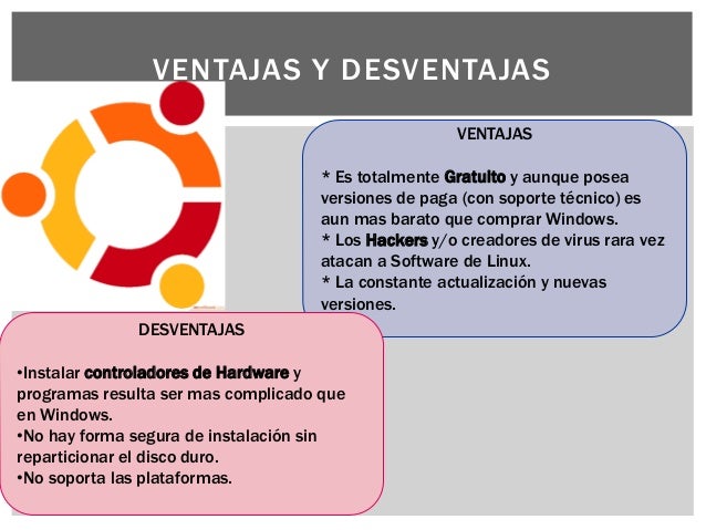 Ventajas Y Desventajas De Los Sistemas Operativos Windows