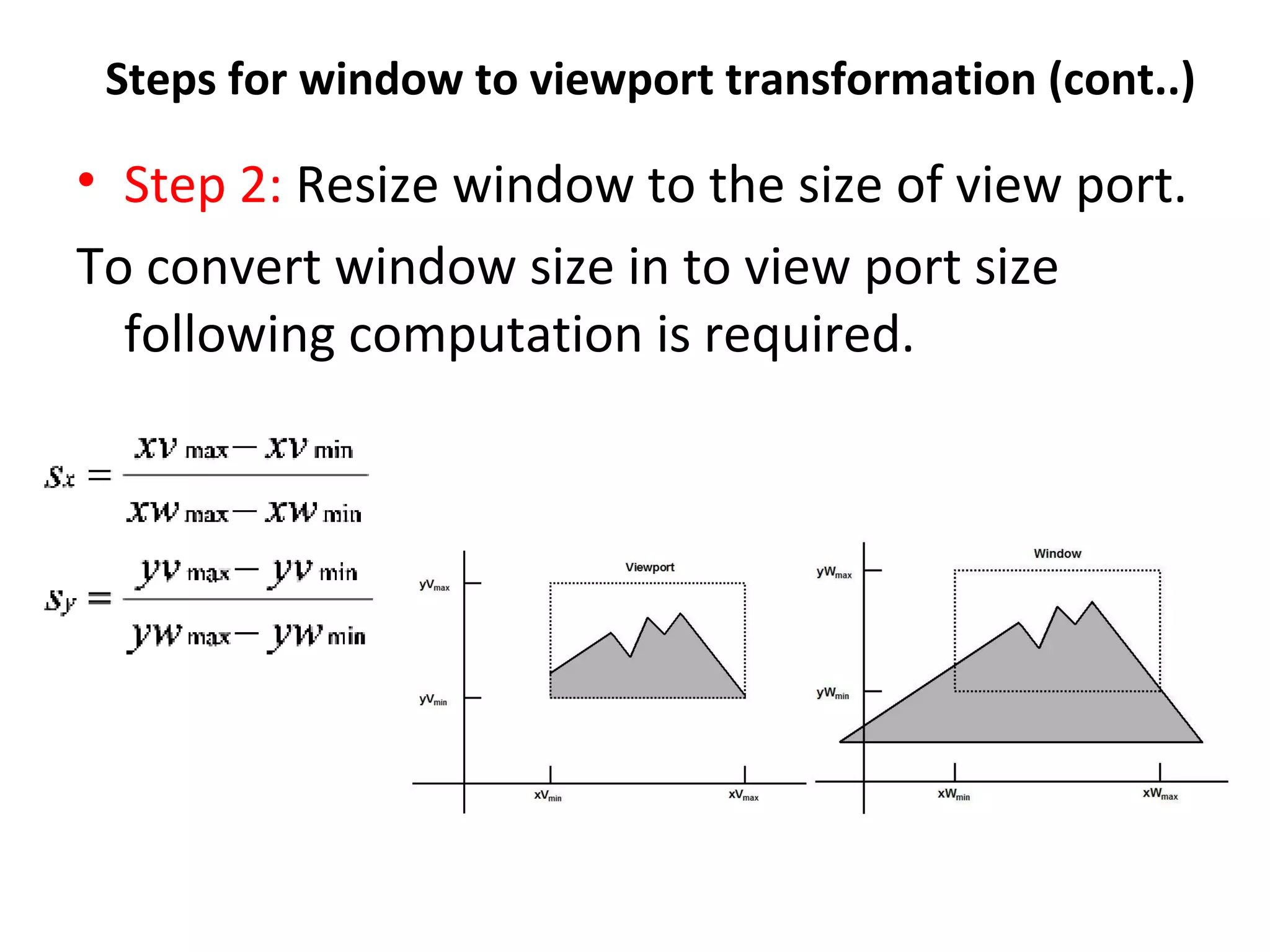 Window to viewport transformation | PPT