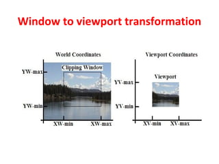 Window to viewport transformation | PPT