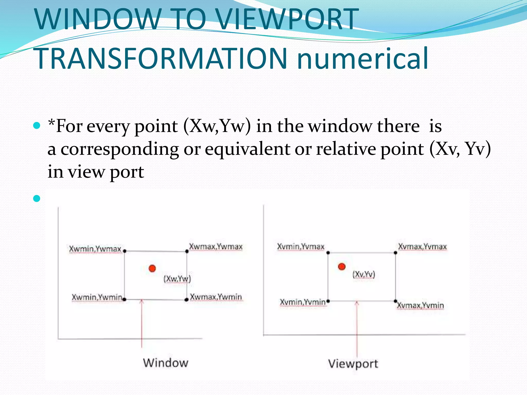 Window to Viewport Transformation in Computer Graphics with.pptx