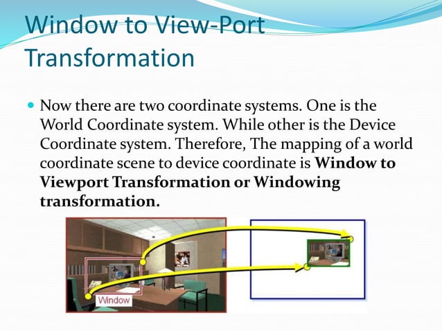Window to Viewport Transformation in Computer Graphics with.pptx