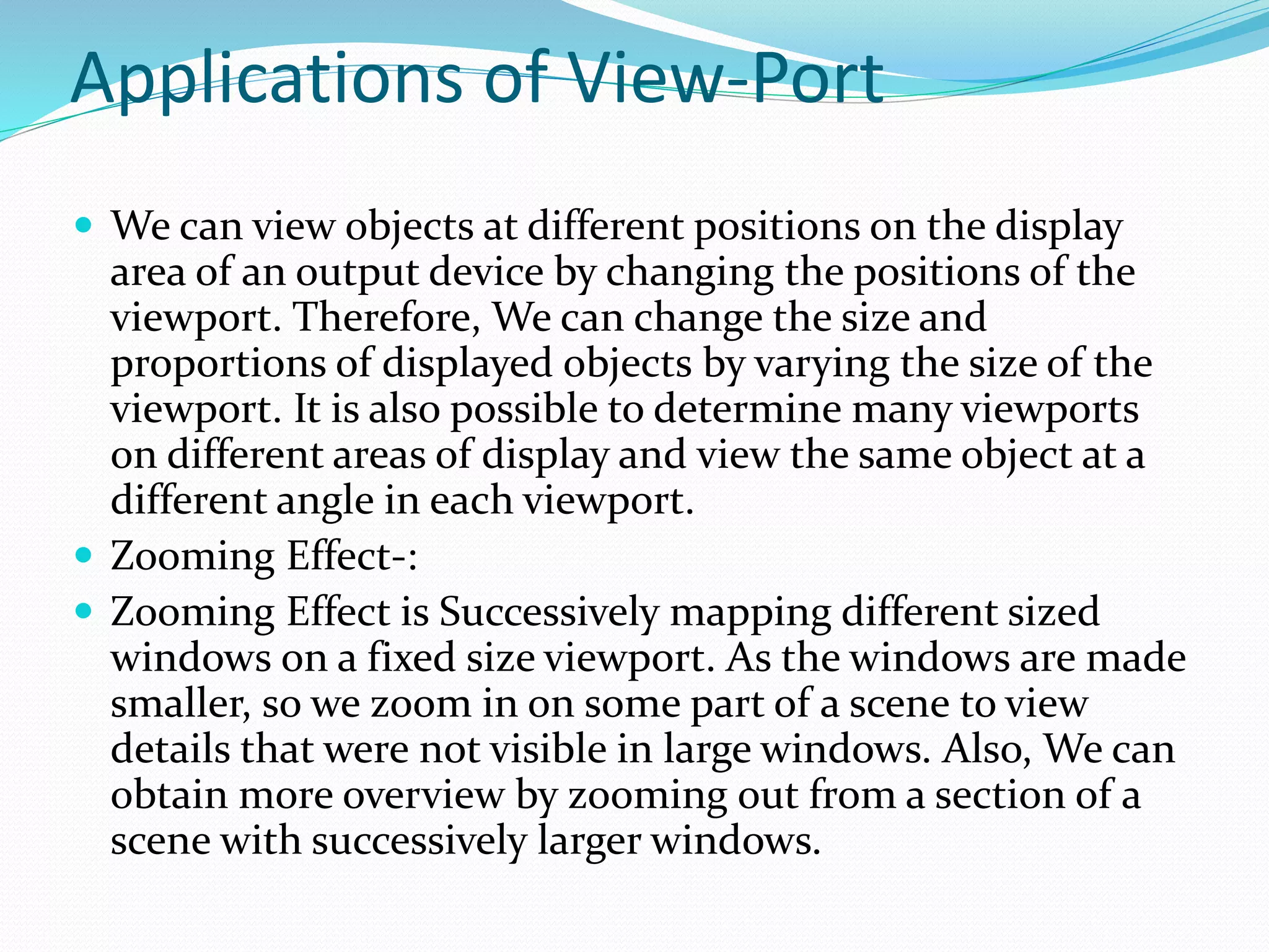 Window to Viewport Transformation in Computer Graphics with.pptx