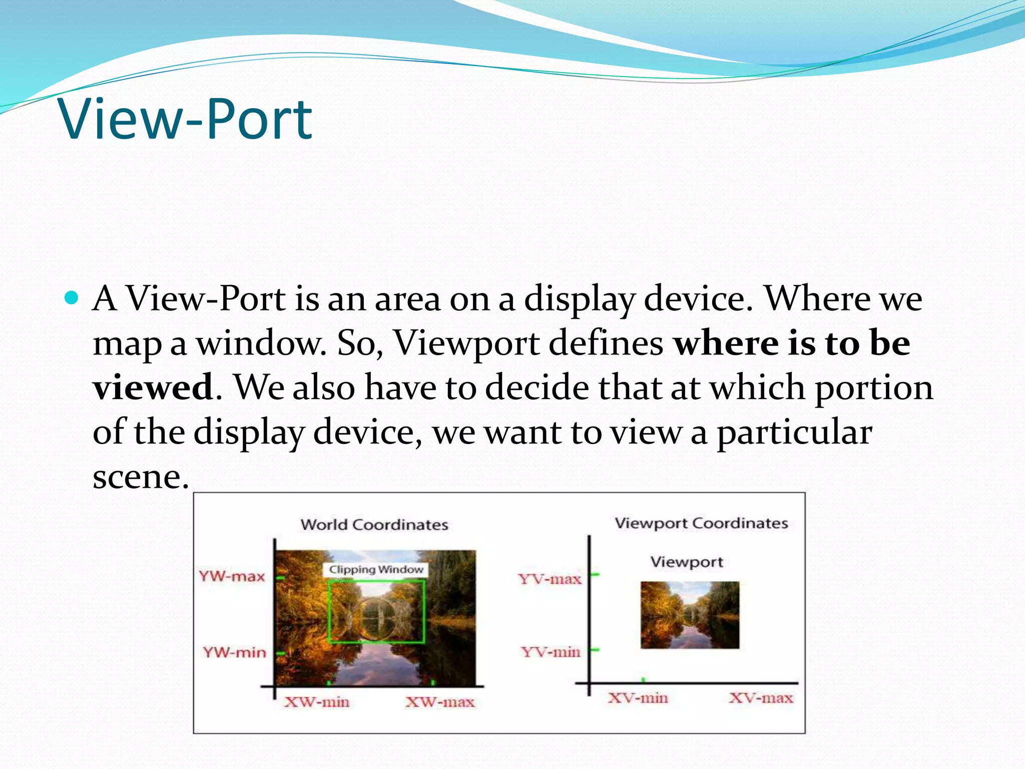 Window to Viewport Transformation in Computer Graphics with.pptx