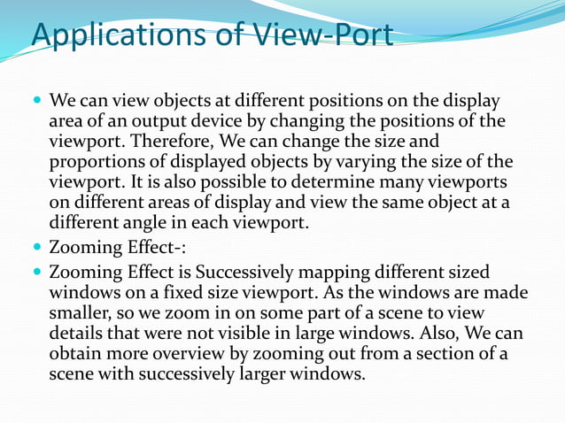 Window to Viewport Transformation in Computer Graphics with.pptx