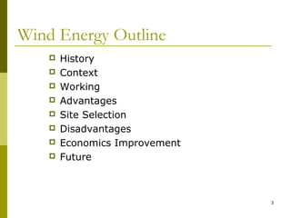 Wind power PRESENTATION | PPT