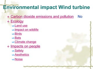 Wind Power and Environmental Impact | PDF