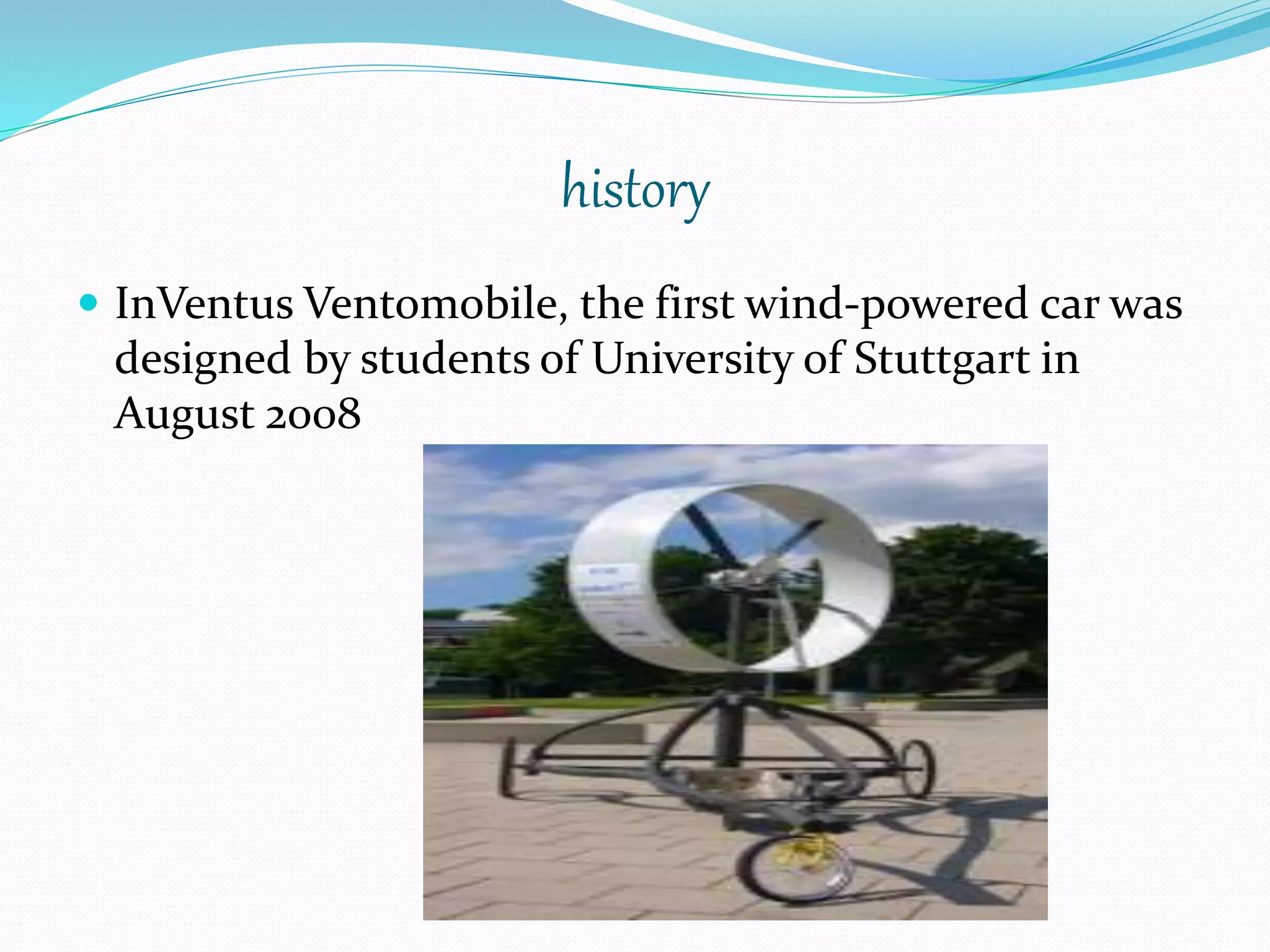 Wind power car for mechanical engg new ppt | PPTX