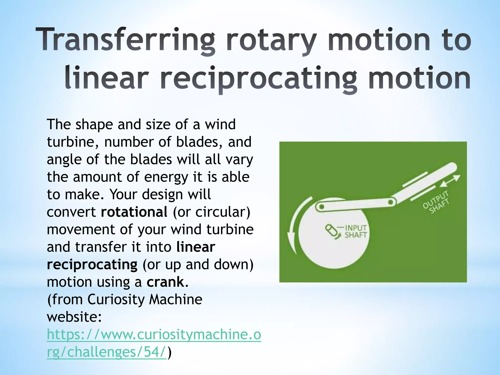 Wind powered water pump - Curiosity machine class | PPTX