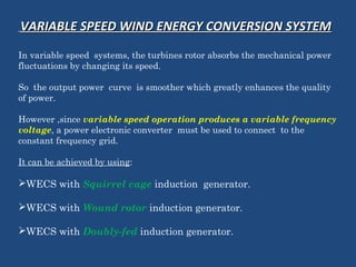 Wind power generation presentation by vikas gupta | PPT