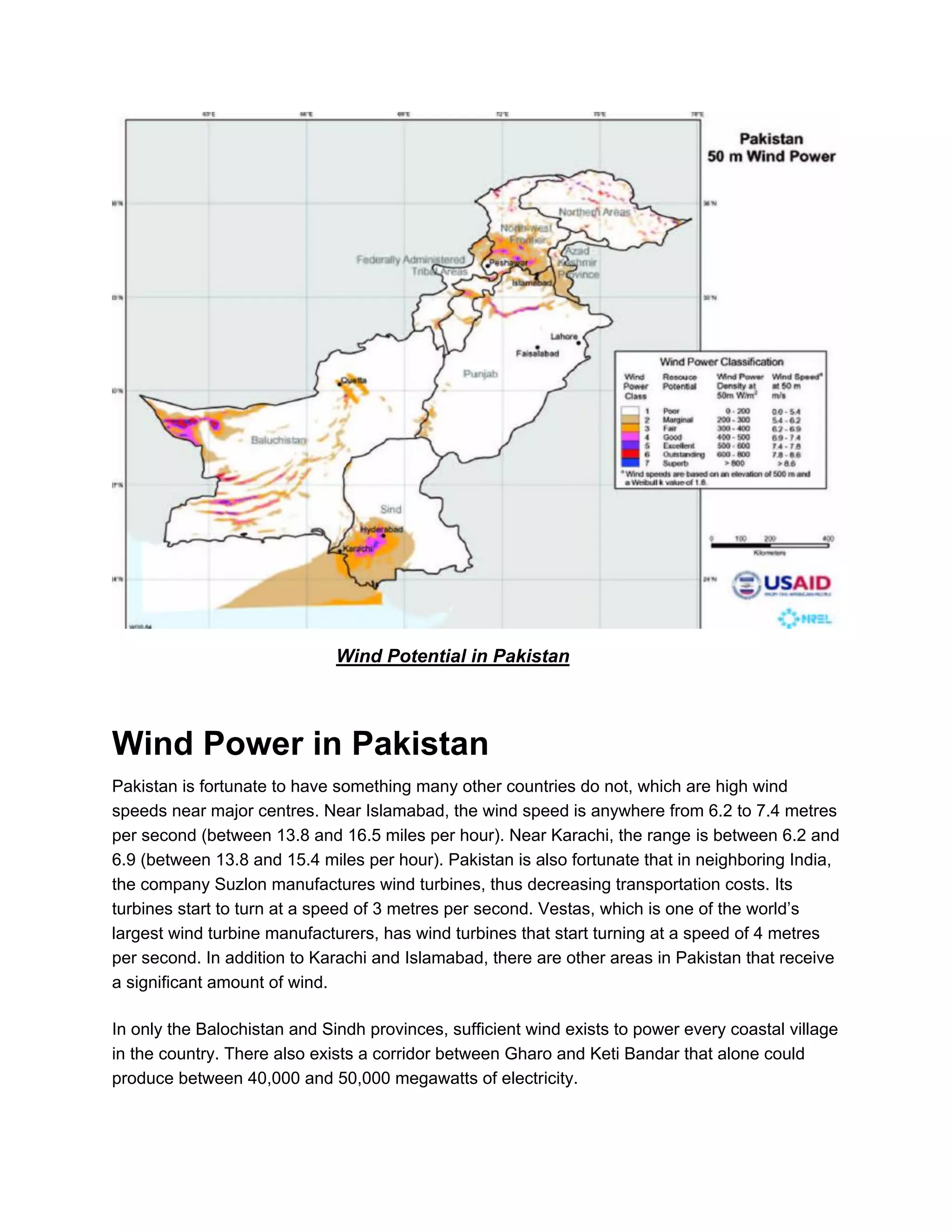 Wind power in pakistan | PDF