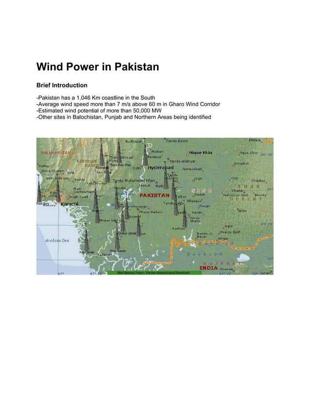 Wind power in pakistan | PDF | Power and Energy Industry | Industries