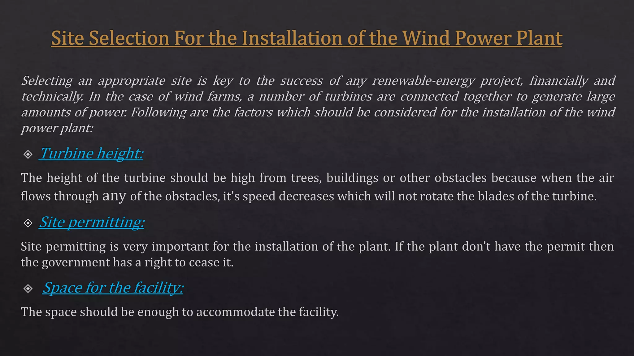 Wind power plant | PPT