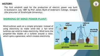 it is presentation of the wind power plant | PPTX
