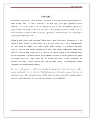 Wind power plat introduction | PPT | Power and Energy Industry | Industries