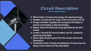 Wind power transmission and distribution for street light project.pptx