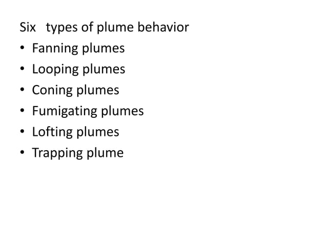 Wind profiles and stack plume patterns | PPTX | Indoor Environmental ...