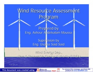 Wind resource assessment. | PDF