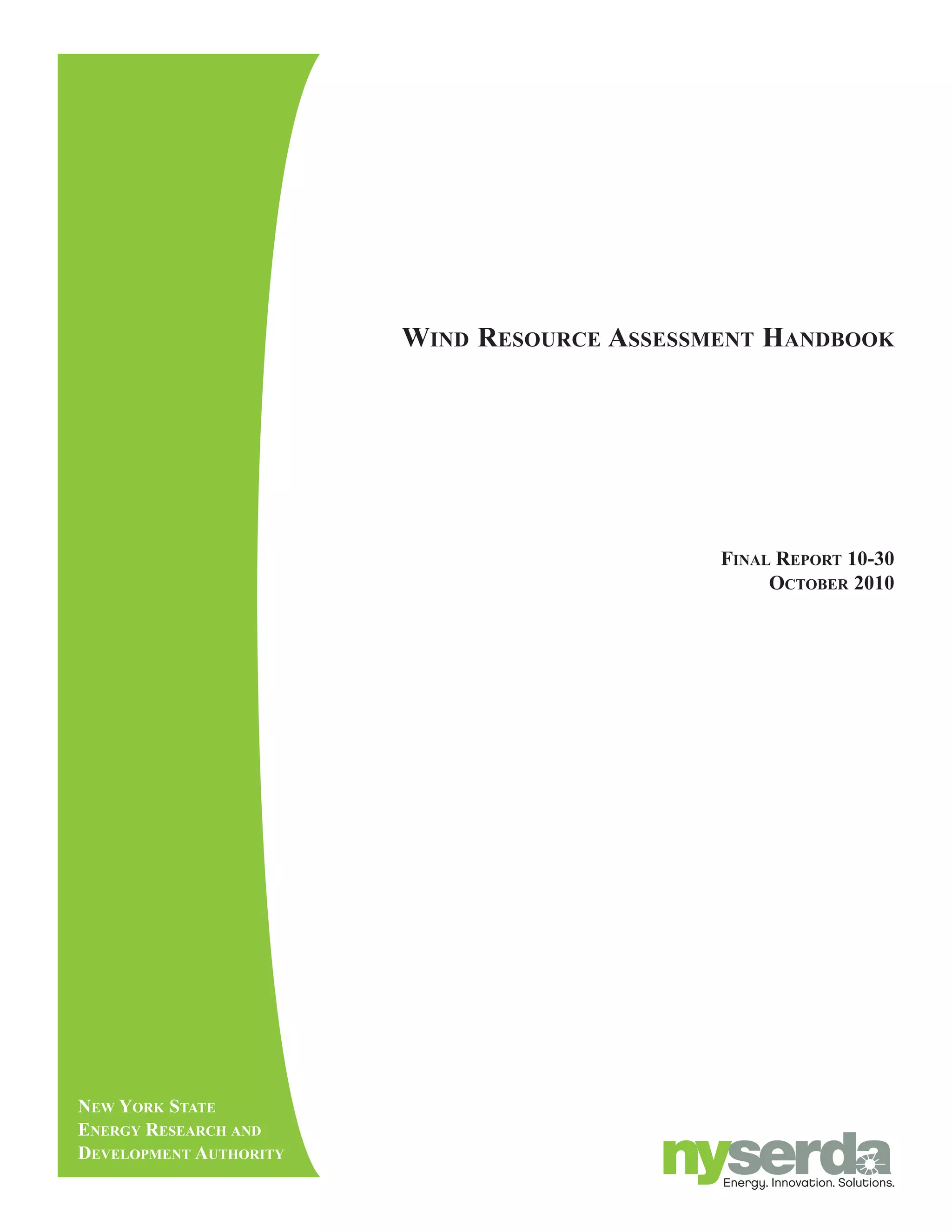 Wind resource assessment_handbook10_30 | PDF
