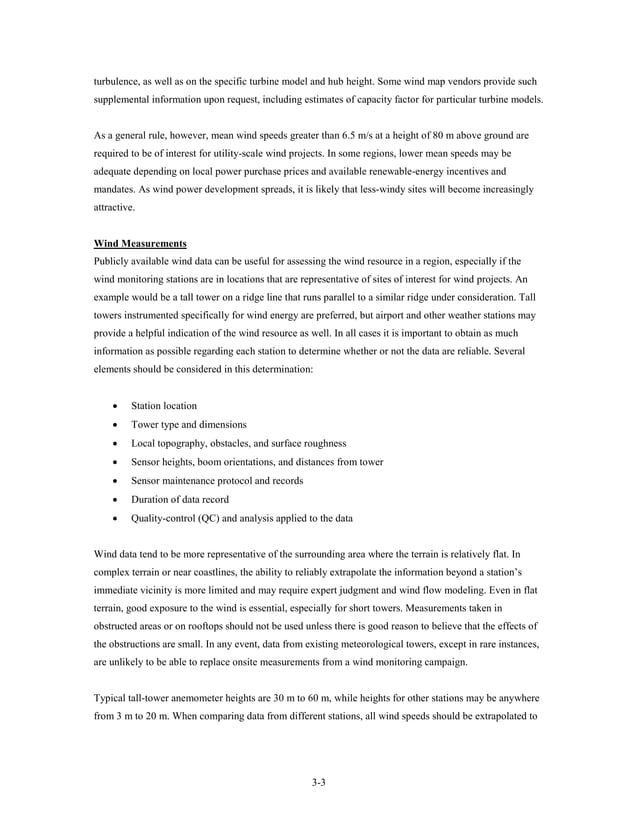 Wind resource assessment_handbook10_30 | PDF