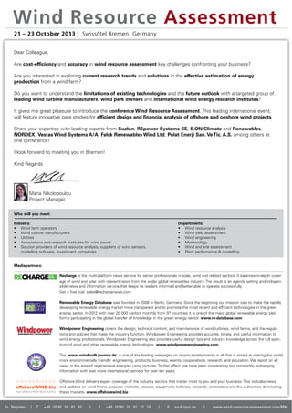 International Conference Wind resource assessment | PDF