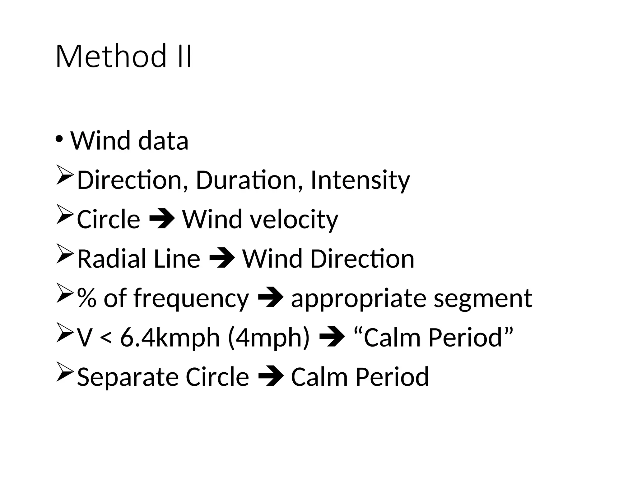 WINDROSE DIAGRAM for runway orientation, 2 methods | PPT