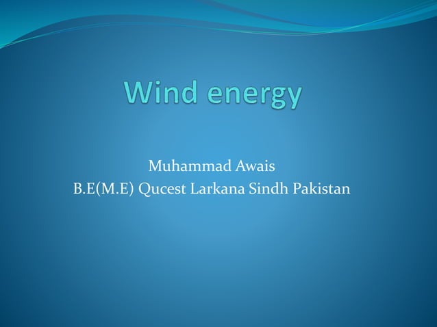 Wind Energy | PPT