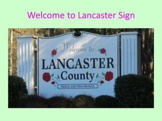 Windshield Survey of Lancaster County | PPTX