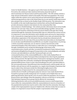 windshield survey essay APA.docx