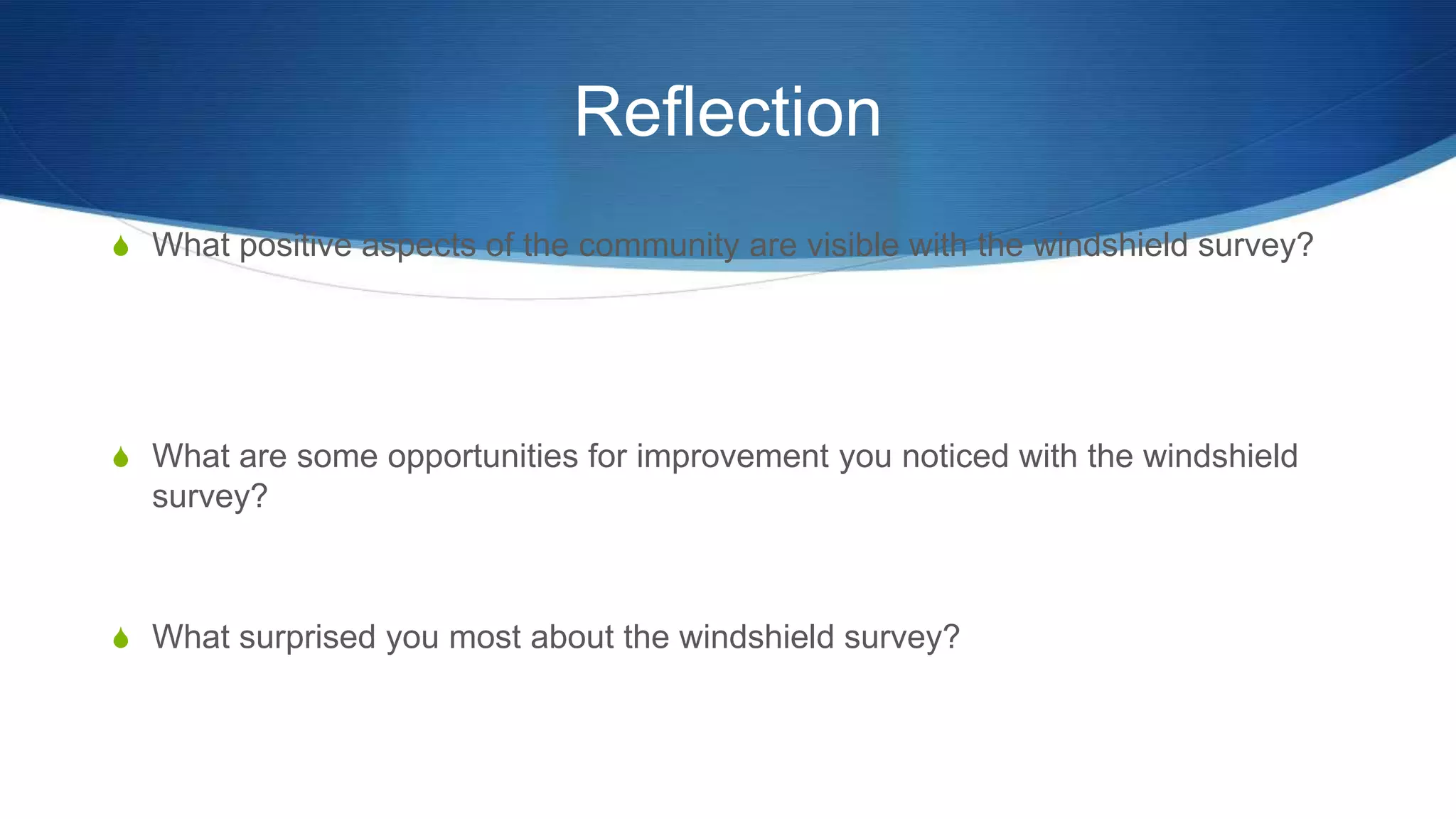 Windshield survey template 2 | PPTX