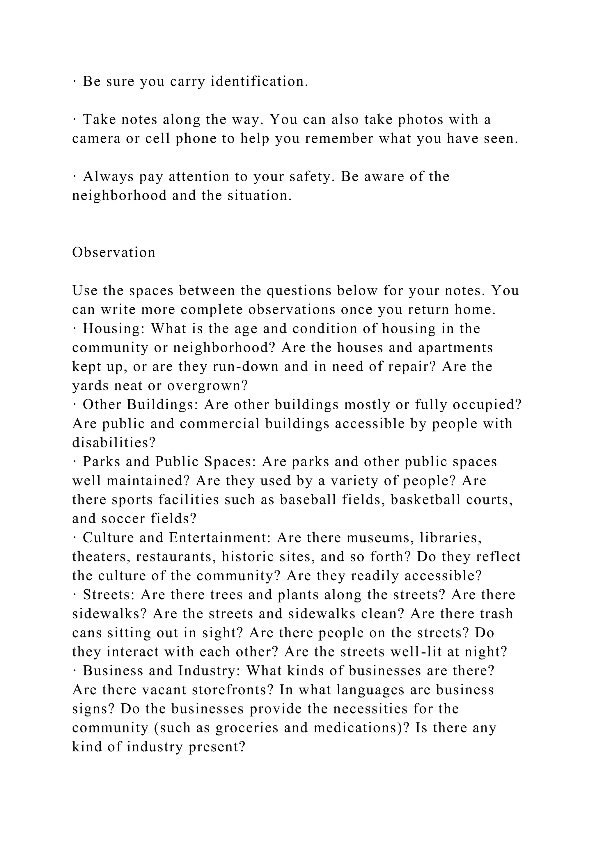 Windshield Survey Template and InstructionsNote Content a.docx