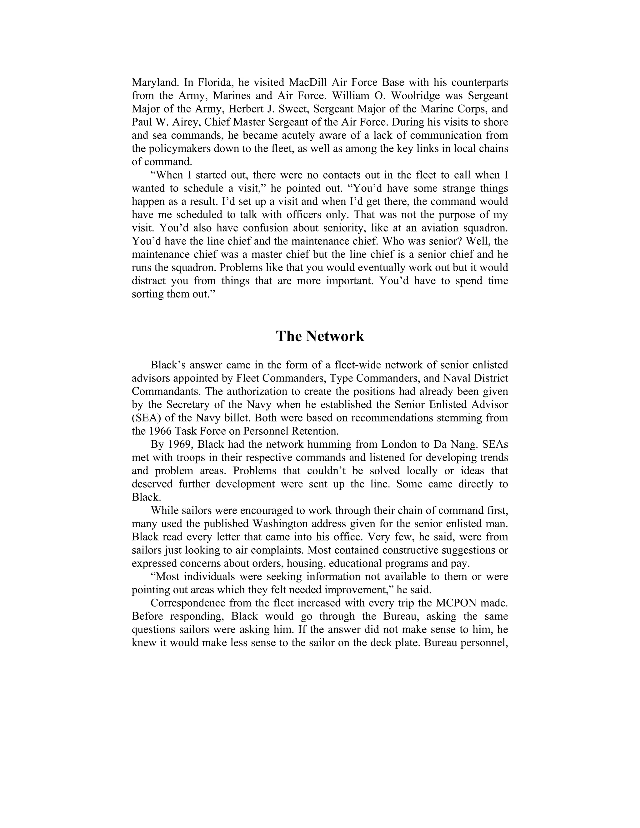 Winds of Change (History of MCPON Office) | PDF