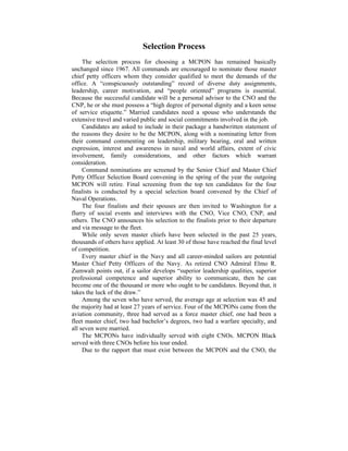 Winds of Change (History of MCPON Office) | PDF