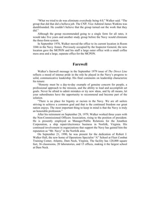 Winds of Change (History of MCPON Office) | PDF