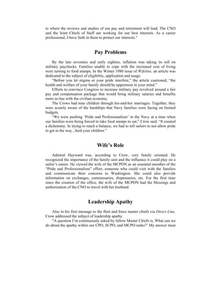 Winds of Change (History of MCPON Office) | PDF