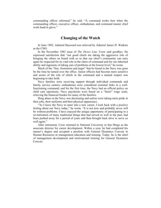 Winds of Change (History of MCPON Office) | PDF