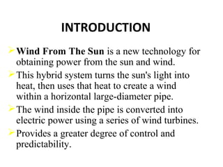 Wind & solar energy in rajsthan vishal ppt | PPT | Weather | Science