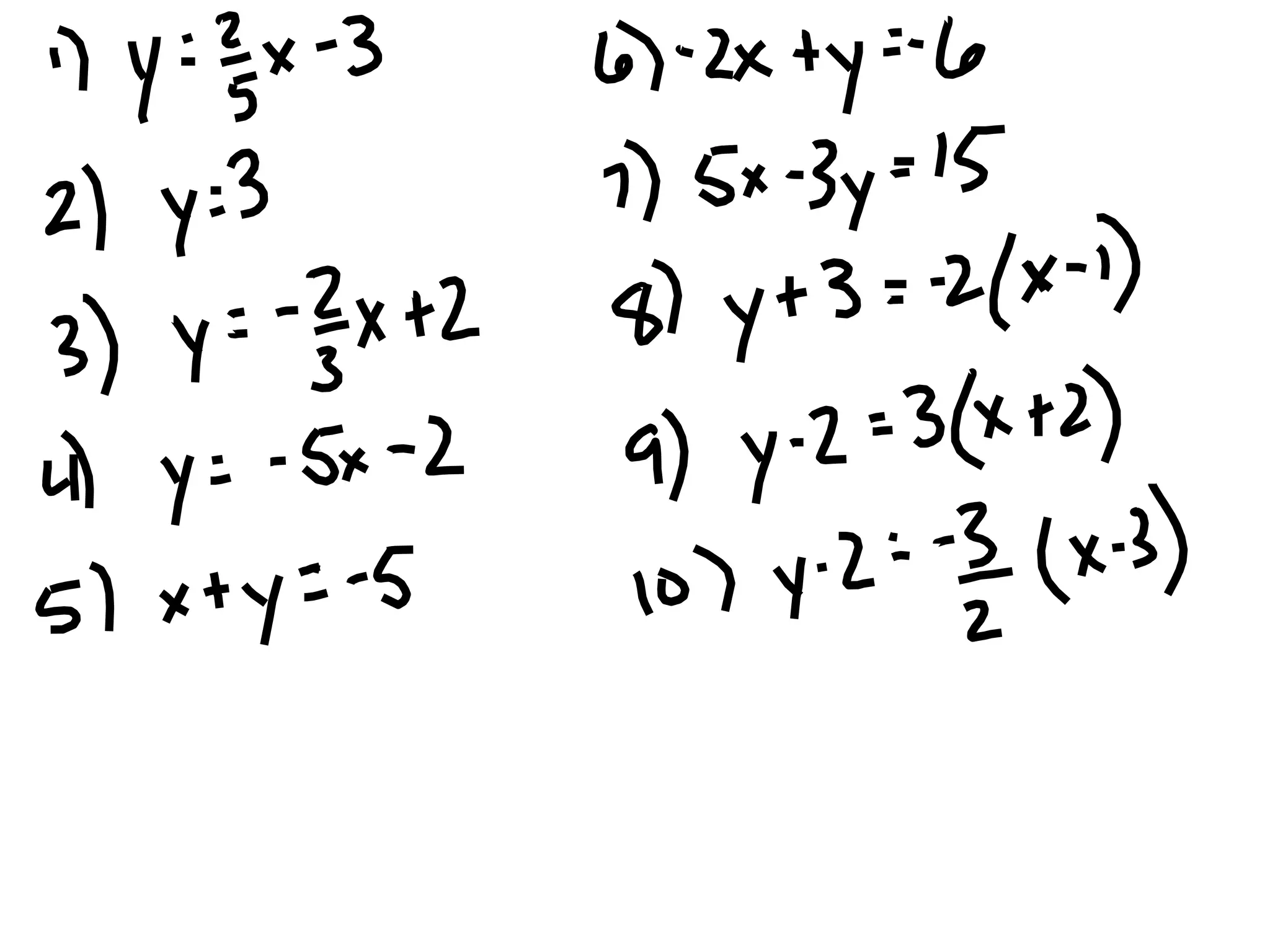 Linear equations review | PPT
