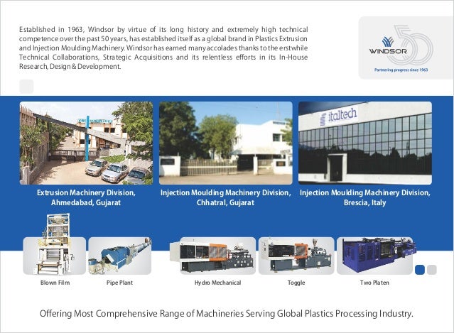 Windsor Machines Limited, Ahmedabad, Injection Moulding