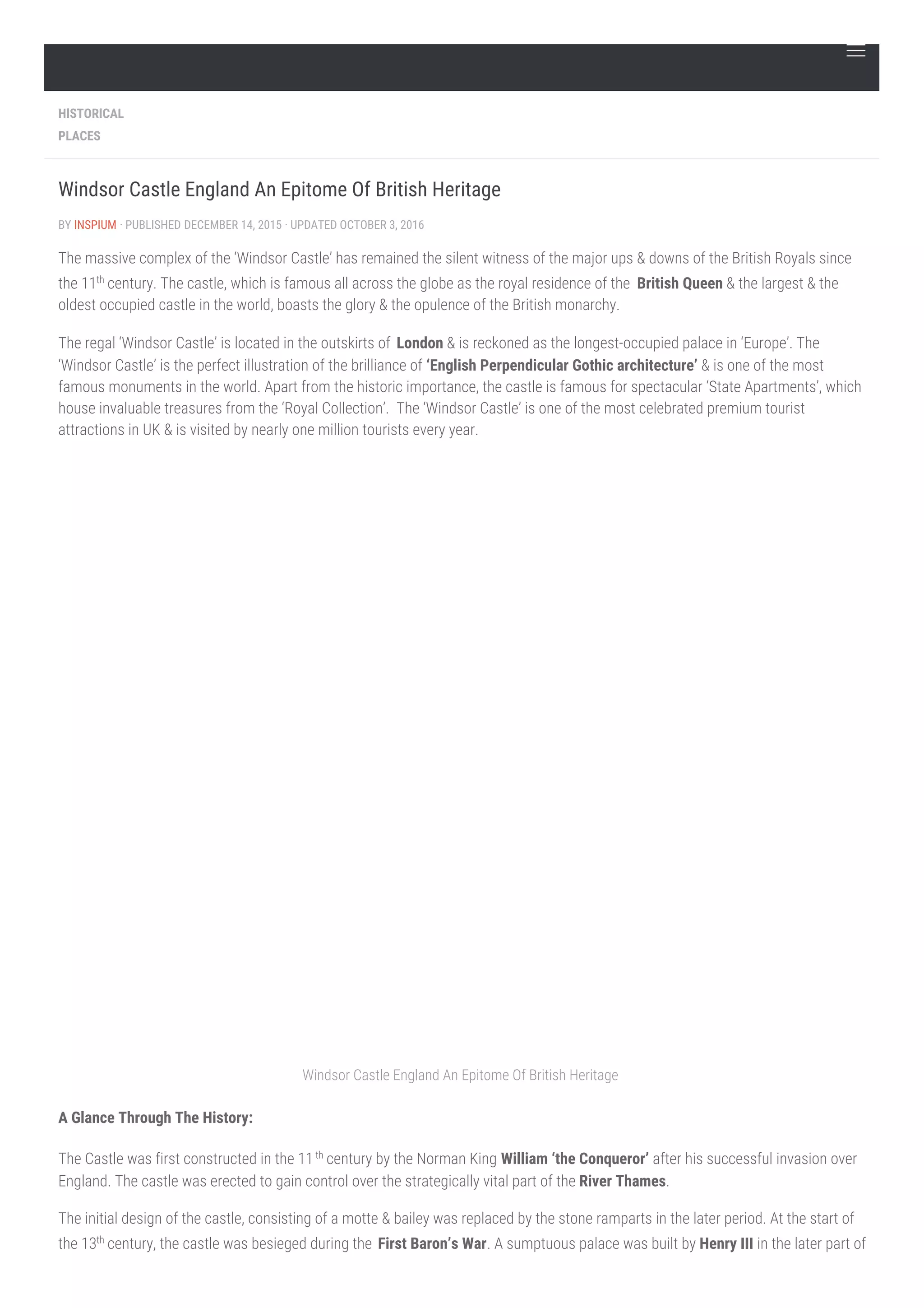 Windsor castle british heritage | PDF