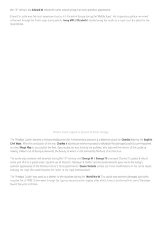 Windsor castle british heritage | PDF