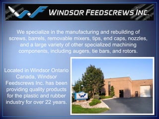 Windsor feedscrews | PPT