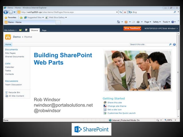 Tutorial, Part 4: SharePoint 101: Jump-Starting the Developer by Rob Windsor - SPTec… | PPT ...