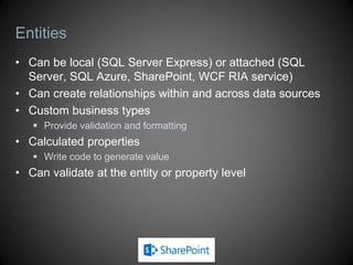 Integrating SharePoint 2010, 2013 and Visual Studio Lightswitch by Rob Windsor - SPTechCon | PPT
