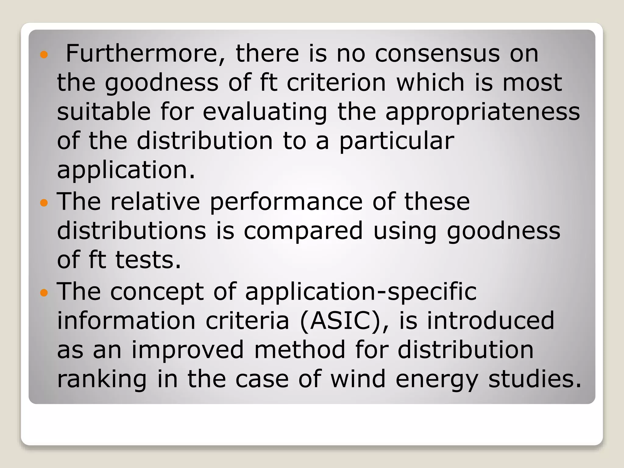 Wind speed probability distribution | PPTX