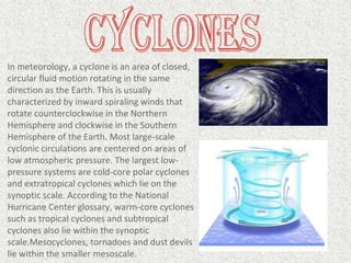 Winds storms and cyclones ppt | PPTX