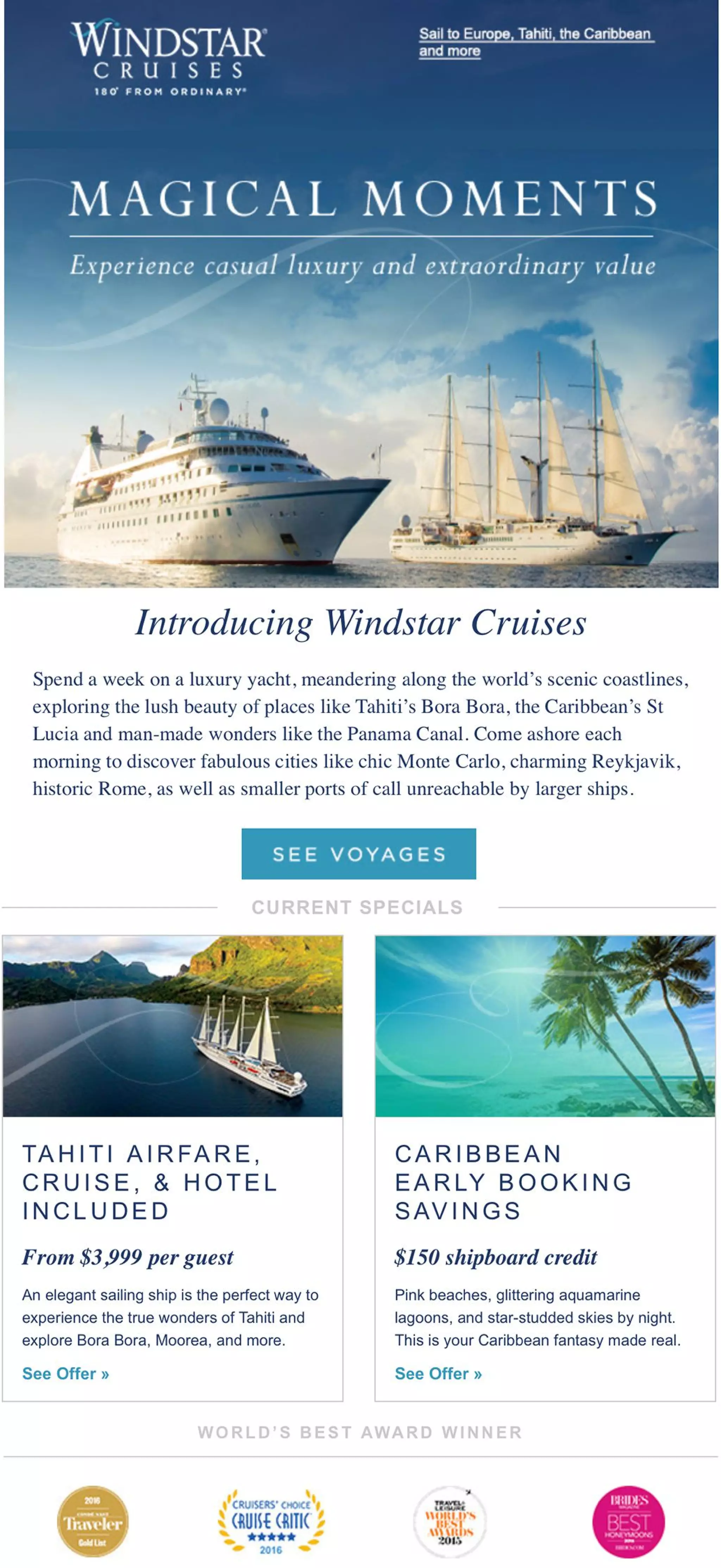 Cruise line sample offer email | PDF