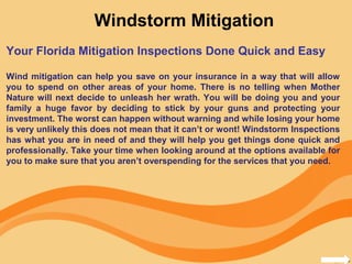 Windstorm mitigation | PPT