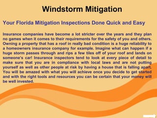 Windstorm mitigation | PPT
