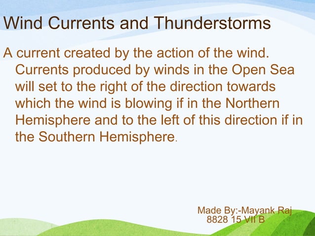 Wind,storms and cyclones | PPT