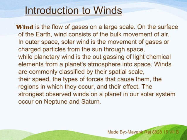 Wind,storms and cyclones | PPT